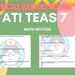 ATI TEAS 7 Math 2 Practice Tests W/ Common Questions & Formulas to ...