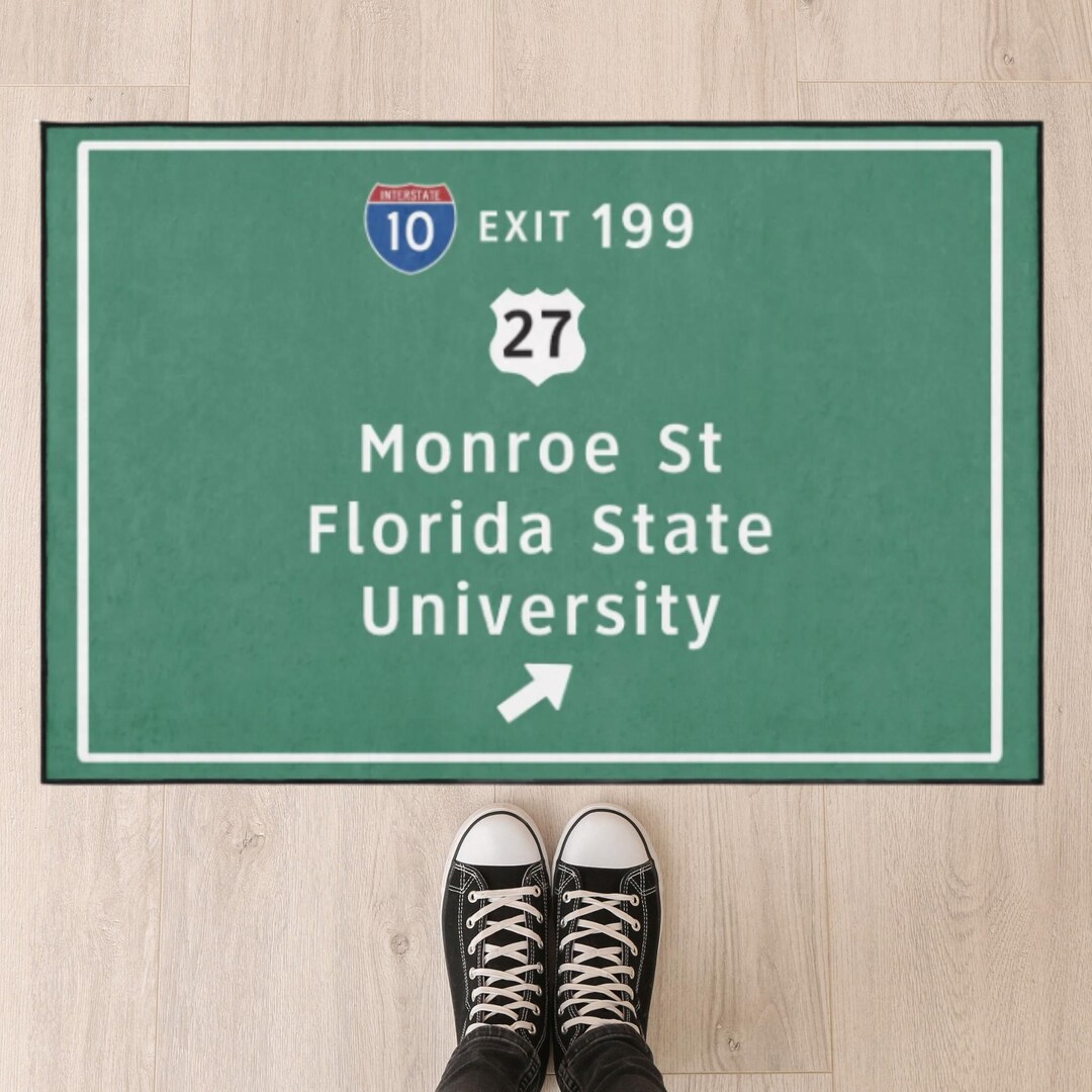 FSU Florida State University Welcome Mat Seminoles Rug Floor Mat FSU ...