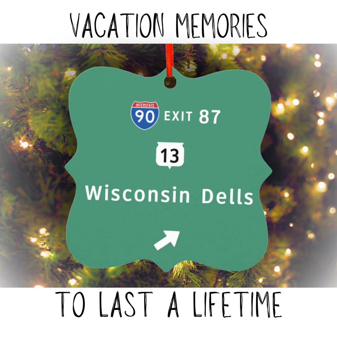 Wisconsin Dells Christmas Ornament Wis Dells Family Trip Vacation ...