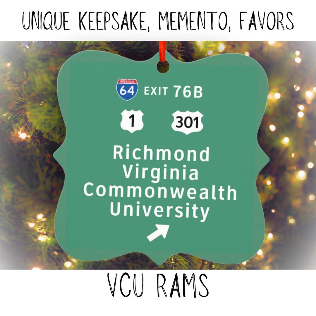 VCU Virginia Commonwealth University Christmas Ornament VCU Rams ...