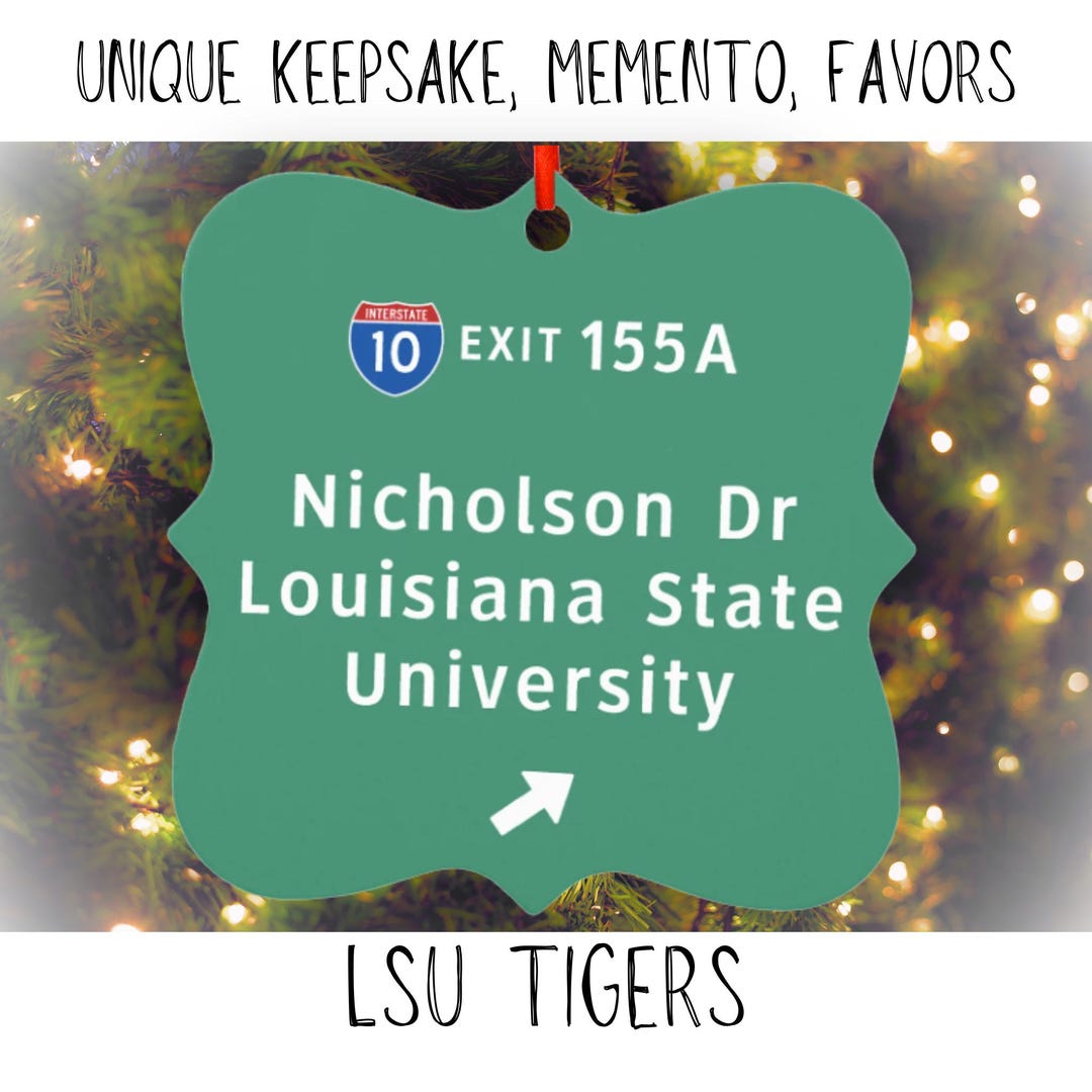 LSU Louisiana State University Christmas Ornament LSU Tigers Graduate ...