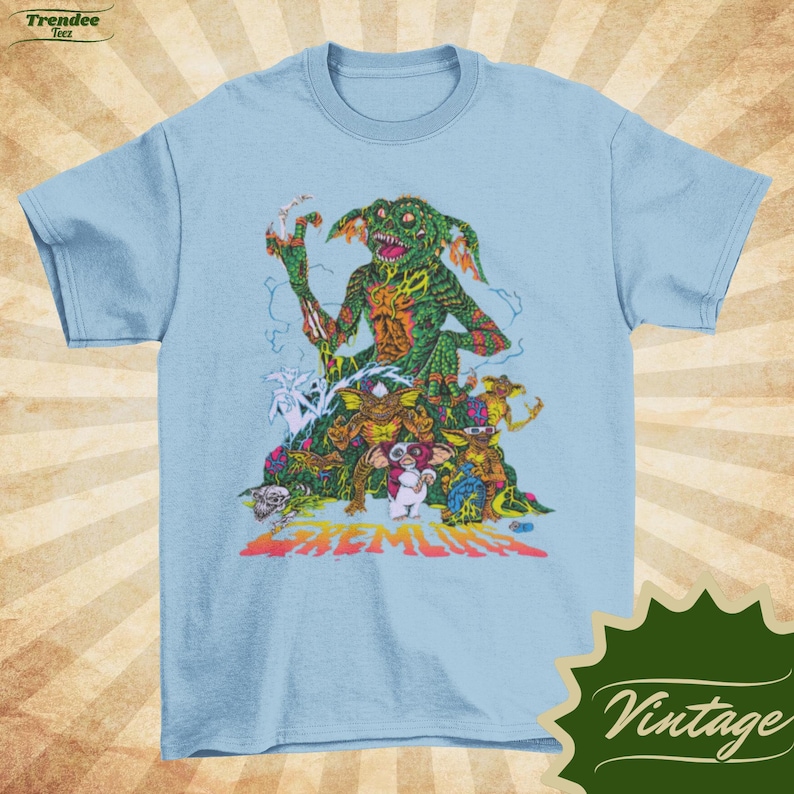 Gremlins Movie Poster T-shirt: Vintage Style Graphic Tee - Etsy