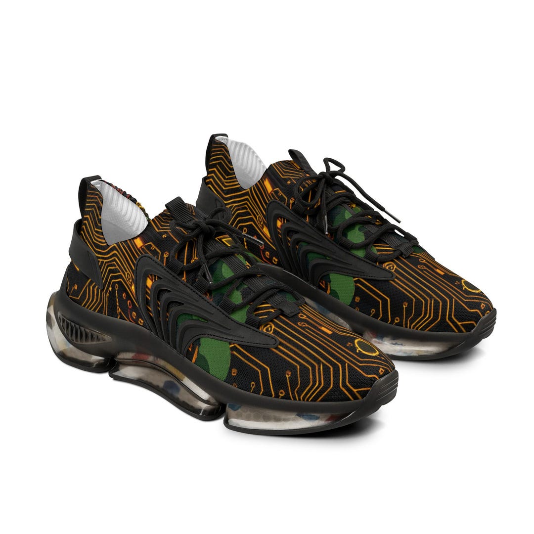 Sneakers, Cybercamo Matrix Design, Tech-inspired Shoe for Men ...