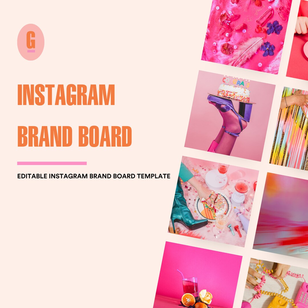 Instagram Brand + Mood Board - Etsy