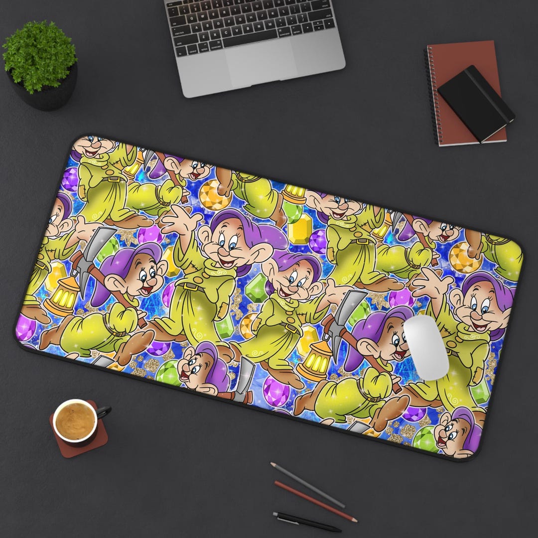 Dopey Challenge Desk Mat, Modern Office Decor, Perfect Gift for Home ...