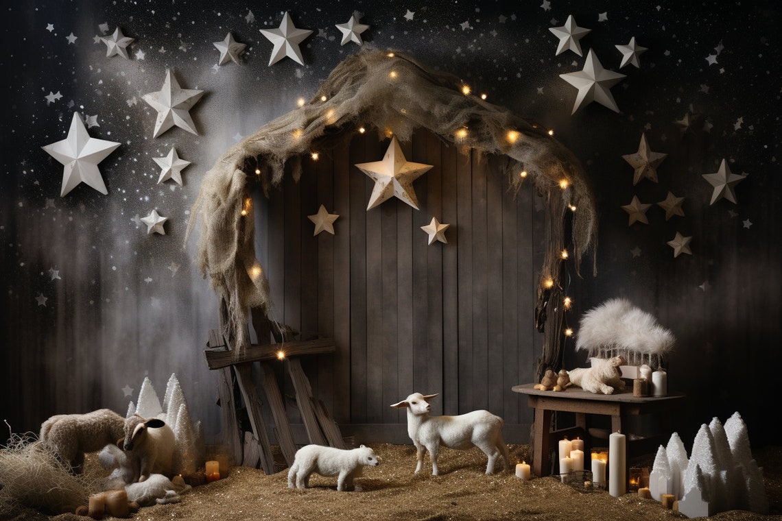 20 Digital Nativity Inspired Backdrops for Photography & Events ...