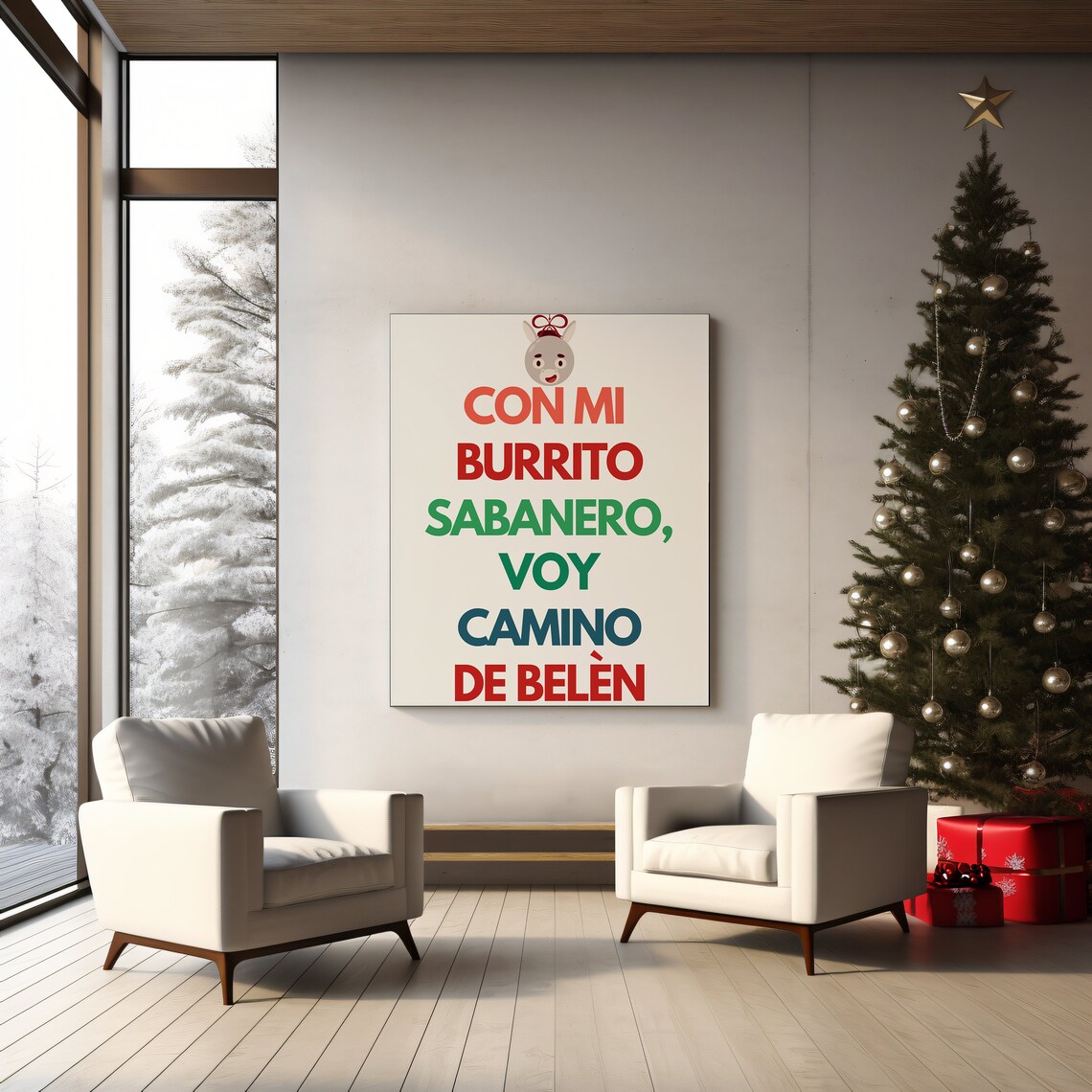 Burrito Sabanero Spanish Christmas Carol Art Print (digital Download ...