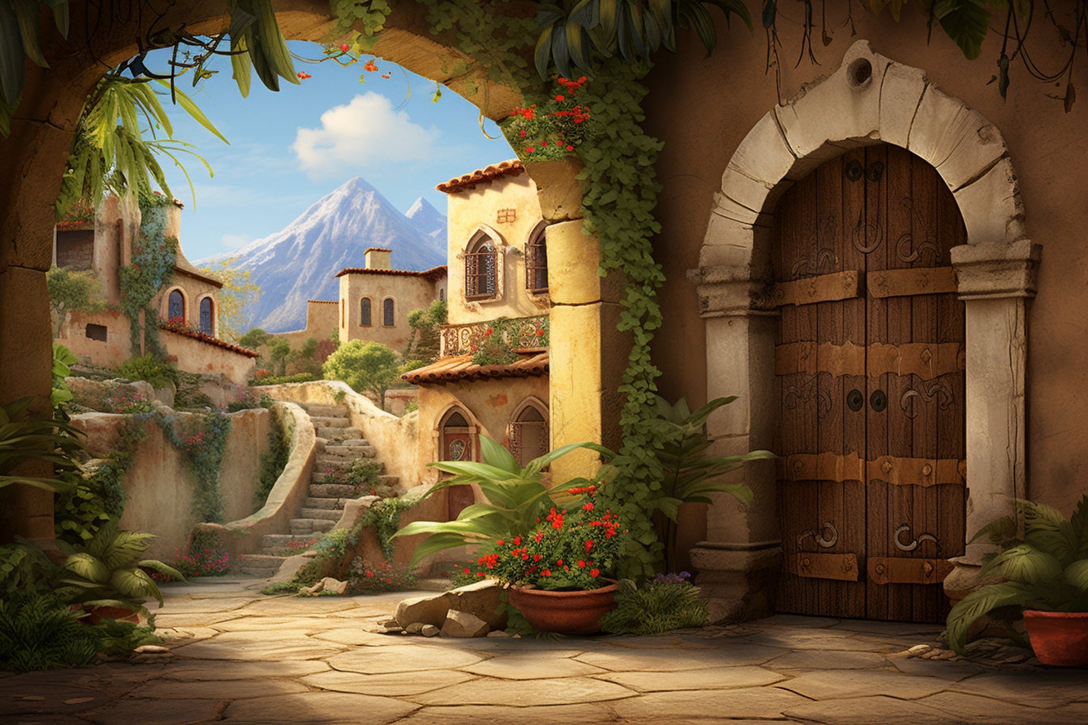 20 Mexican Hacienda Photography Backdrops: Travel Inspiration (digital ...