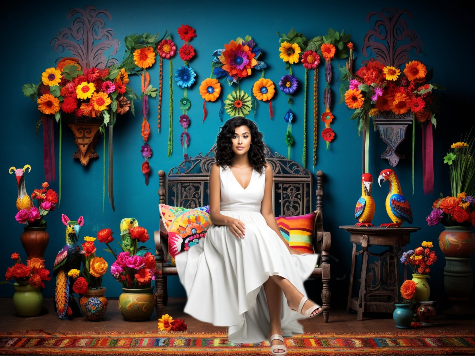 Mexican Folk Art Backdrops: Photography & Event Digital Backgrounds ...
