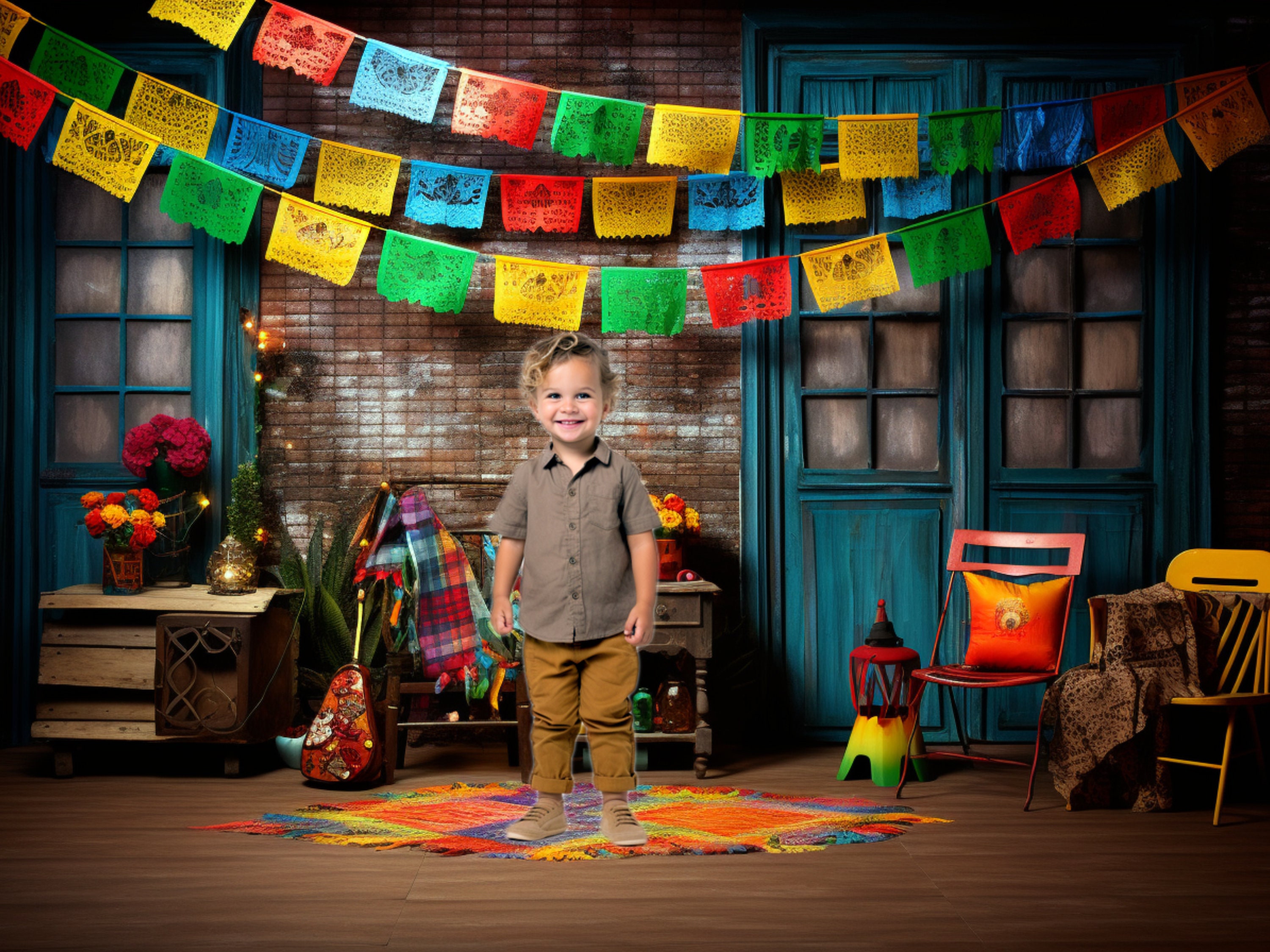 Mexican Fiesta Photography Backdrops: 20 Digital Party Backgrounds (PNG ...