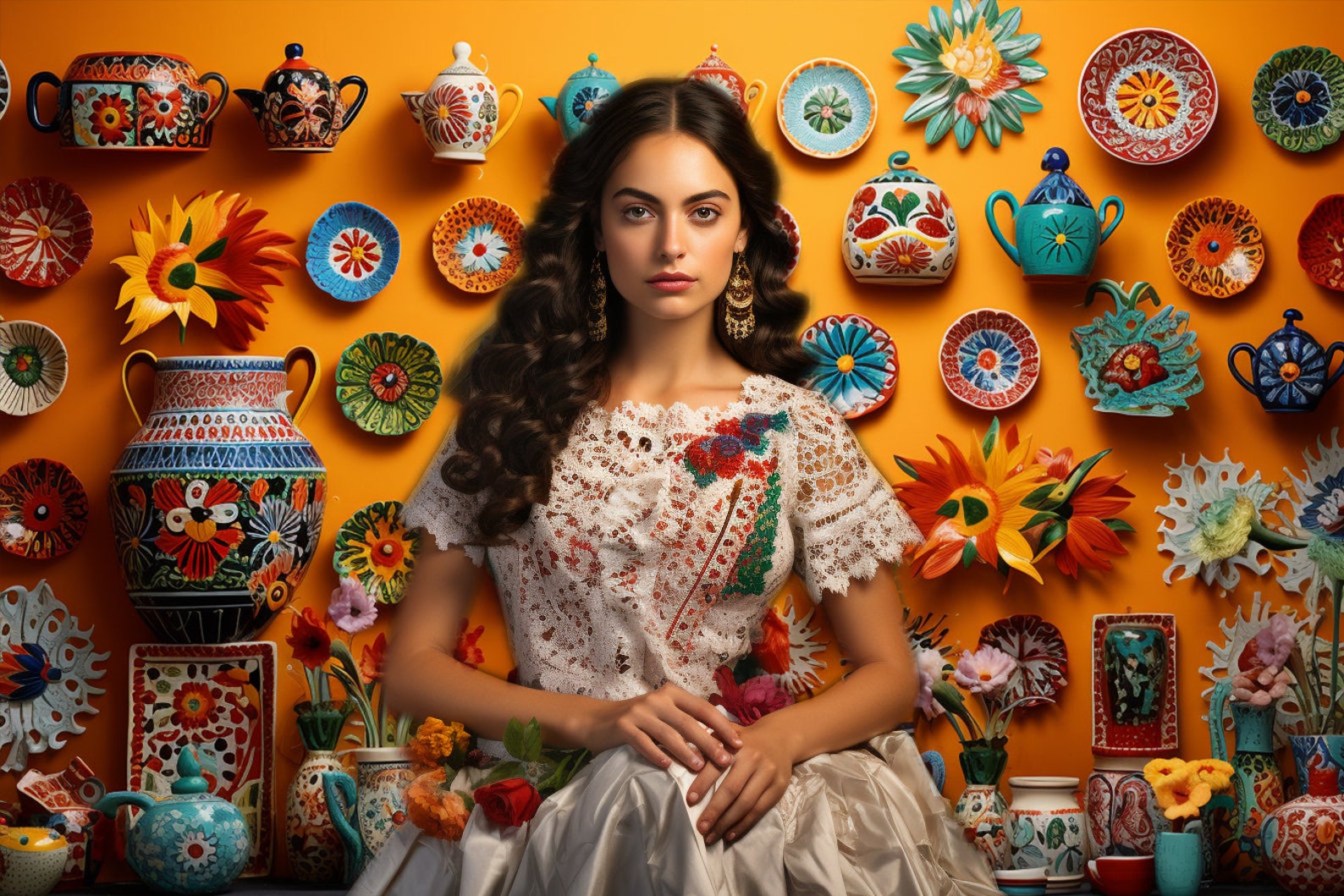 20 Digital Mexican Folk Art Inspired Backdrops for Photography & Events ...