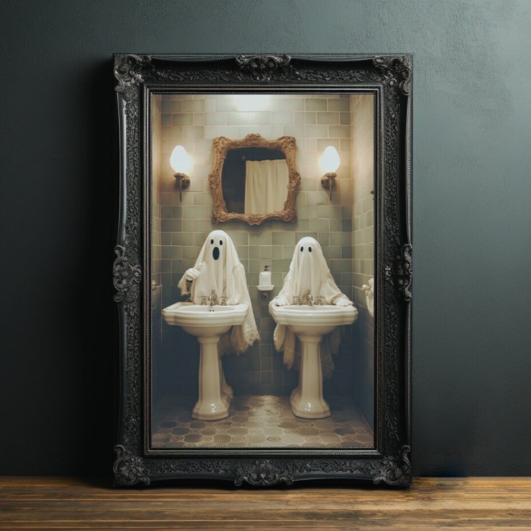 Spooky and Fun Bathroom Decor: Cute Halloween Ghosts for a Boo-tiful ...