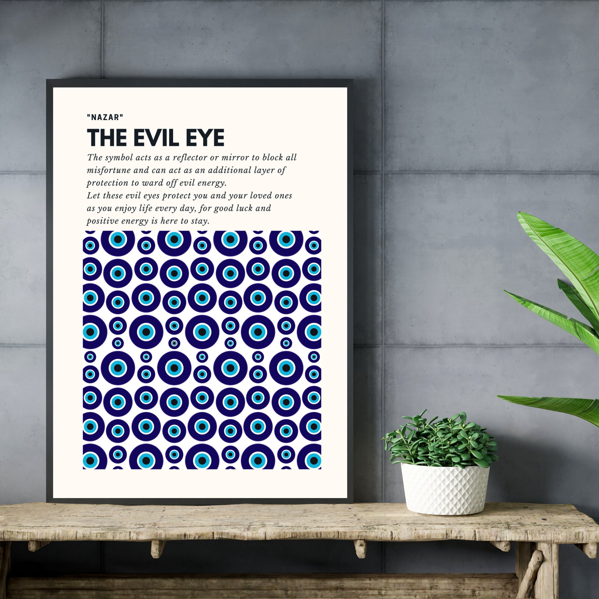 EVIL EYE | Art Gallery | Digital Print | Colourful Wall Art - Etsy