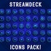 Cobalt Blue Streamdeck Icon Pack - Etsy