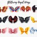 Glittering Angel Wings Clipart, Glitter Watercolor Clipart, Feather ...