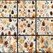Watercolor Autumn Foliage Patterns, Digital Paper, Seamless Autumn ...