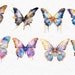 Gold Foil Butterflies Clipart, Painted Butterfly Clipart, Butterfly ...