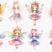 Watercolor Fairies Clipart Fairy Clipart Watercolor Fairies PNG Bundle ...