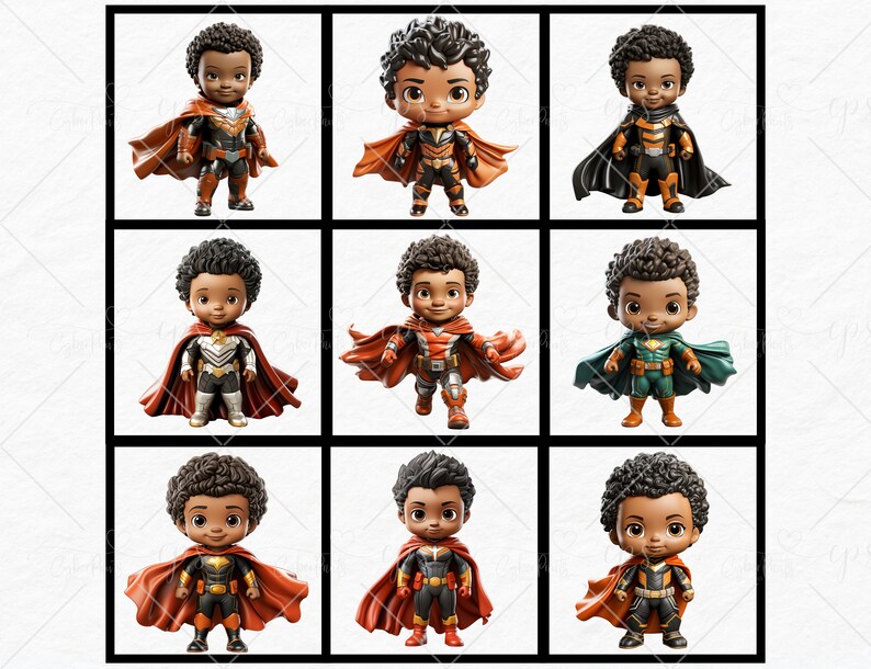 Superhero Clipart Boys Super Hero Clip Art Girls Super Hero - Etsy