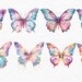 Gold Foil Butterflies Clipart, Painted Butterfly Clipart, Butterfly ...