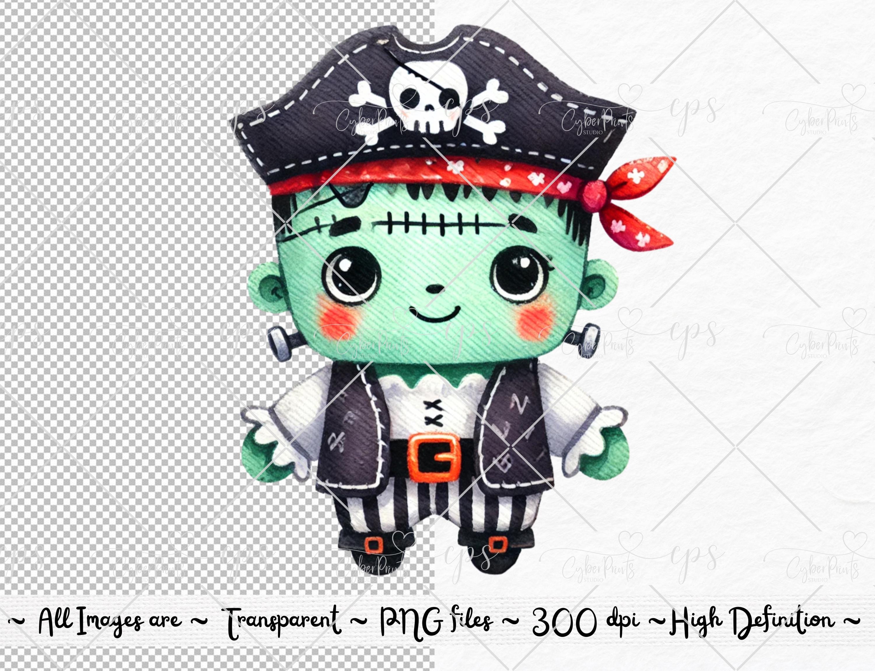 Frankenstein Clipart, Cute High Quality Png Halloween Printables Spooky ...