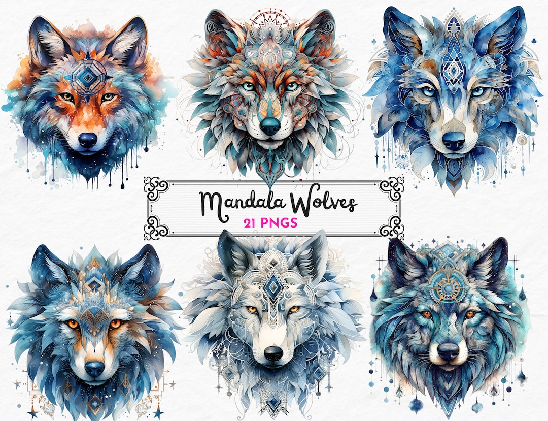Mandala Wolf, Intricate Art, Mystical Animal, Mandala Design, Mystique ...