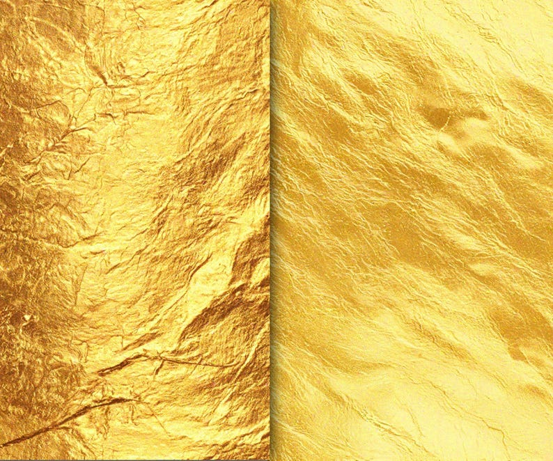 Gold Foil Seamless Digital Paper Bundle – 38 High-resolution Metallic ...