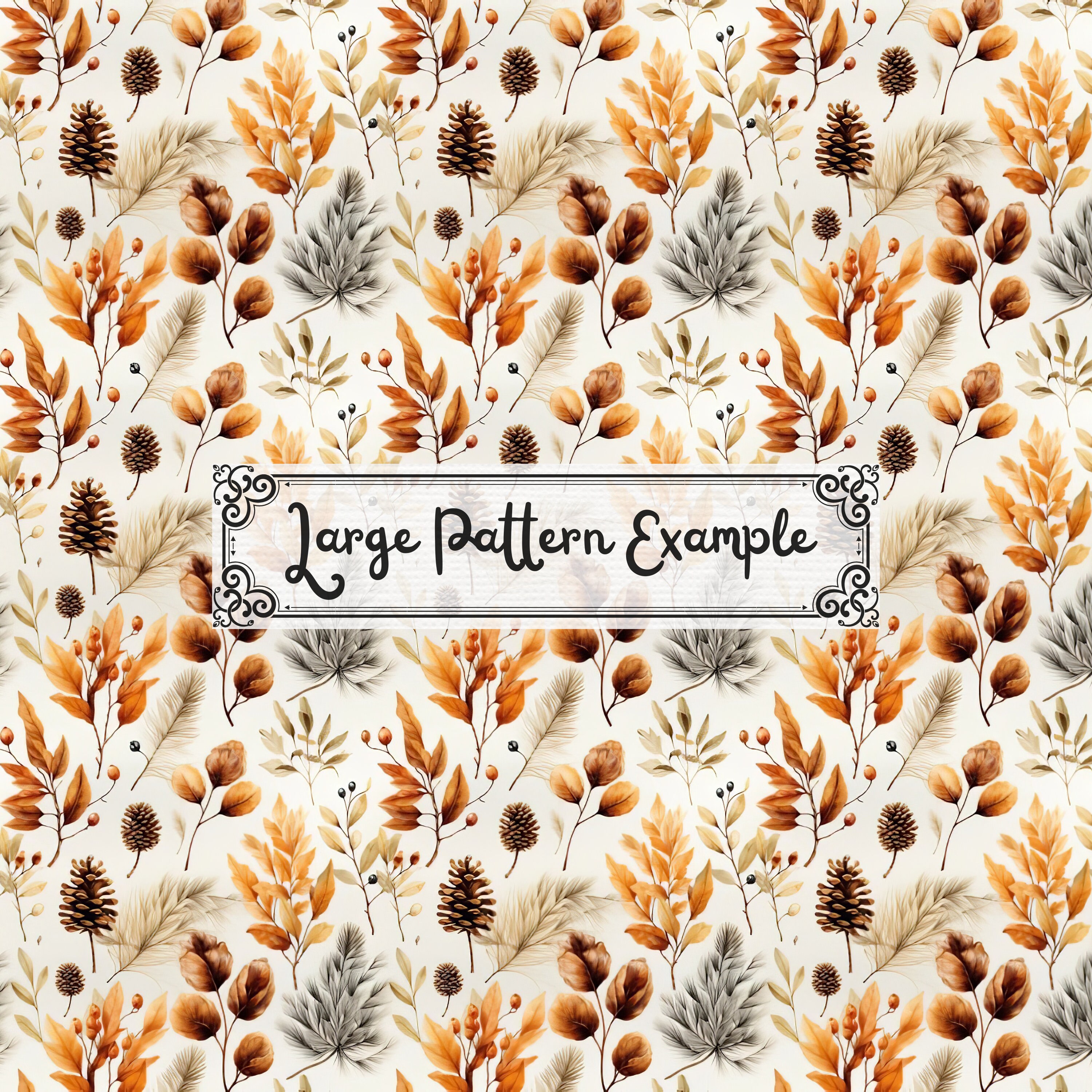 Watercolor Autumn Foliage Patterns, Digital Paper, Seamless Autumn ...