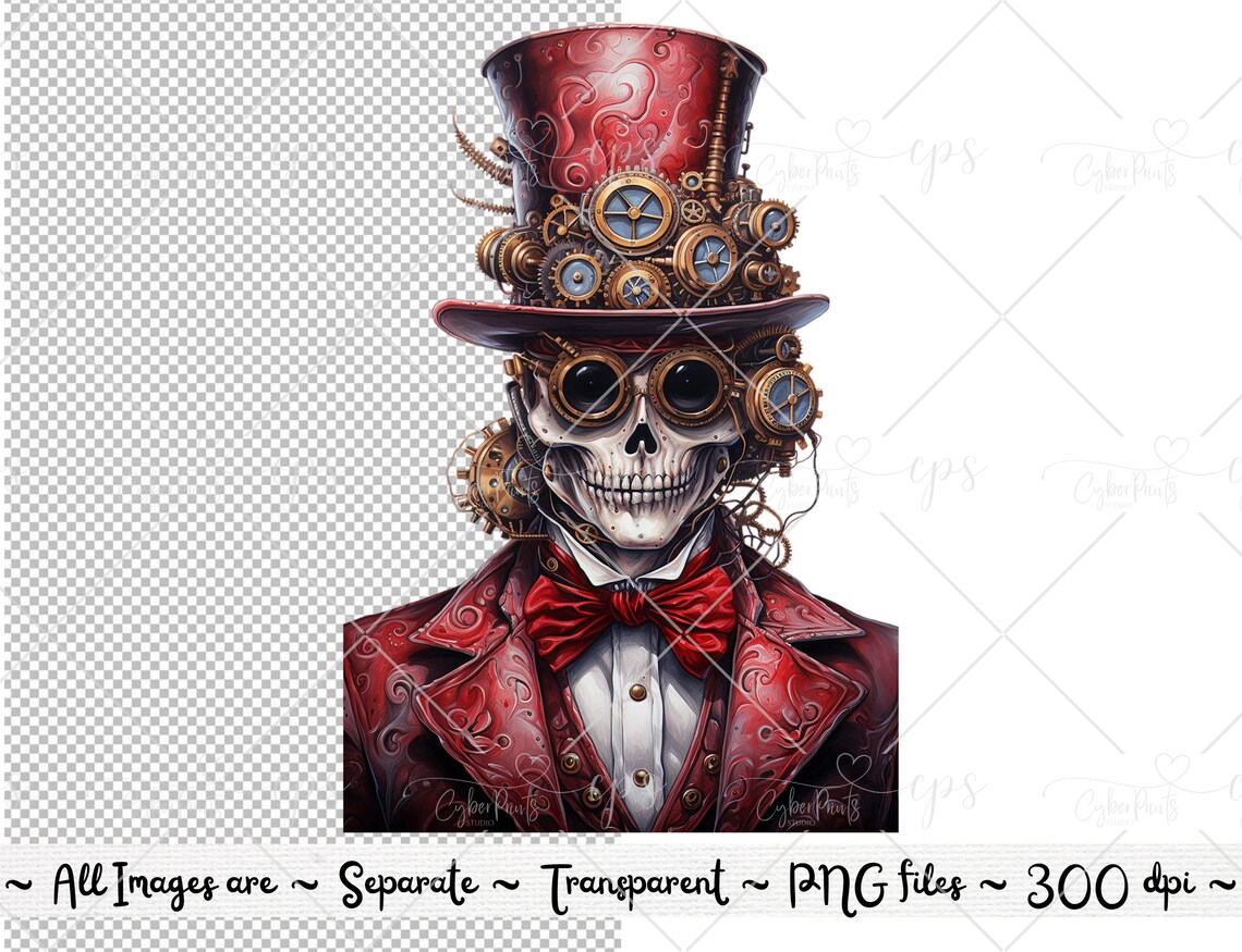 Steampunk Skeletons Mechanical Skeletons Skeleton Gentleman - Etsy