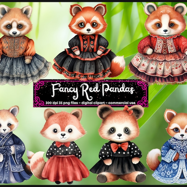 Red Panda Watercolor - Etsy
