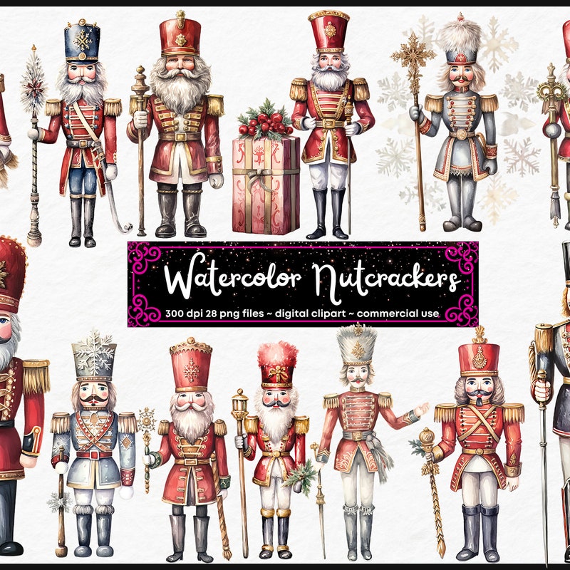 Nutcrackers Clipart - Etsy