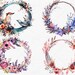 Watercolor Boho Wreaths Clipart, Floral Frames, Watercolor Floral ...