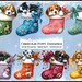 Christmas Puppy Stocking, Cute Watercolor Dog Clipart, Holiday, Festive ...
