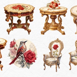 Watercolor Rose Tea Clipart, Rose Tea Cups, Garden Tea Clip Art PNG ...