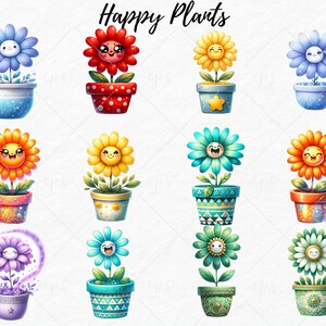 Flower Clipart Cute Flower Clipart Spring PNG Floral Clipart Cartoon ...