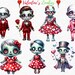 Valentine's Day Zombie Love Clipart, PNG Zombie Printables, Junk ...