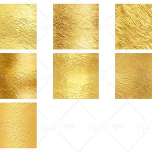 Gold Foil Seamless Digital Paper Bundle – 38 High-resolution Metallic ...