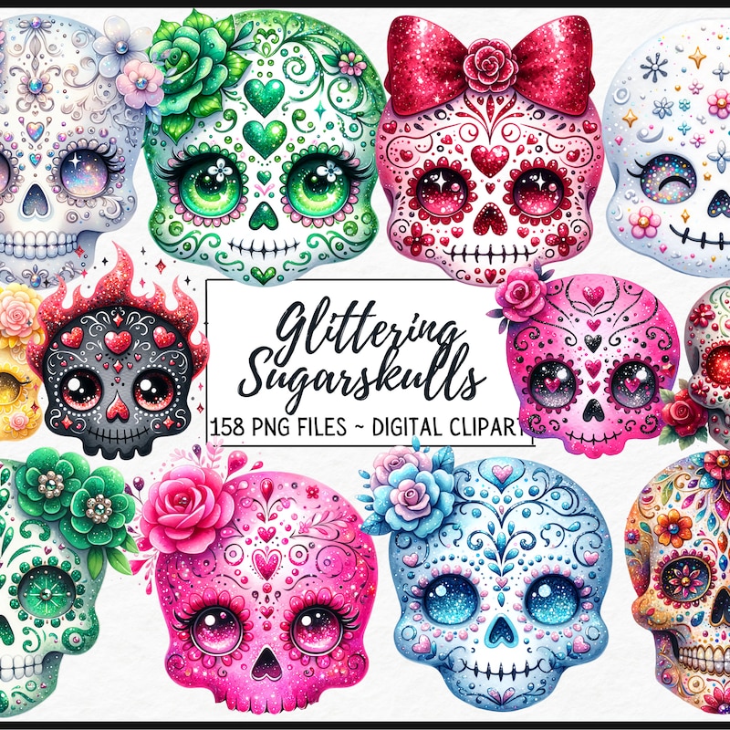 Sugar Skull Stencil - Etsy