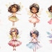 Watercolor Fairies Clipart Fairy Clipart Watercolor Fairies PNG Bundle ...