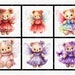 Watercolor Fairy Teddy Bear Teddy With Wings Fantasy - Etsy