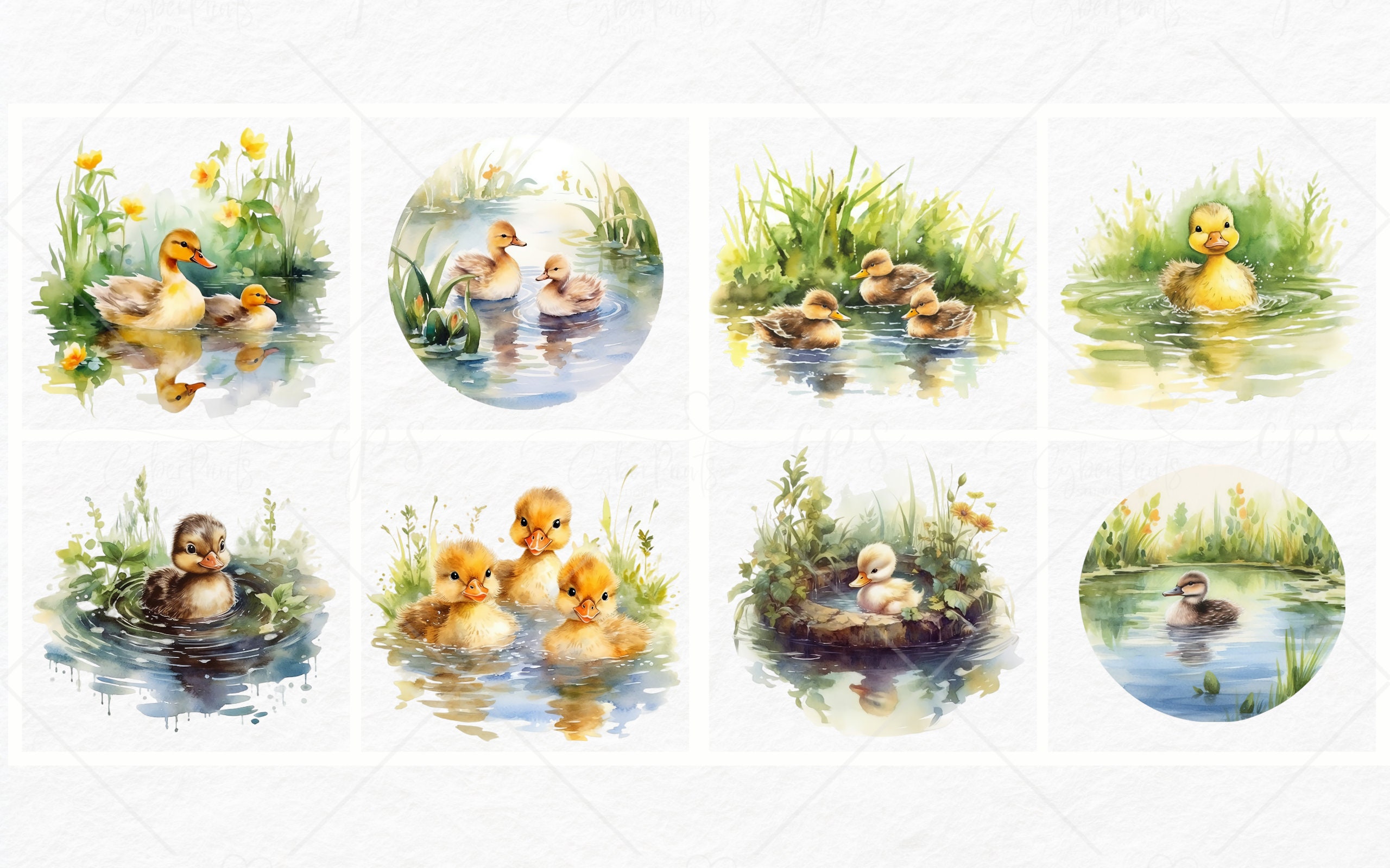 Fluffy Ducklings PNG Chicks Clipart Baby Ducks PNG Duck - Etsy