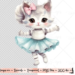 Dancing Kittens Watercolor Clipart Png, Kitten Png,cute Kitten Png ...