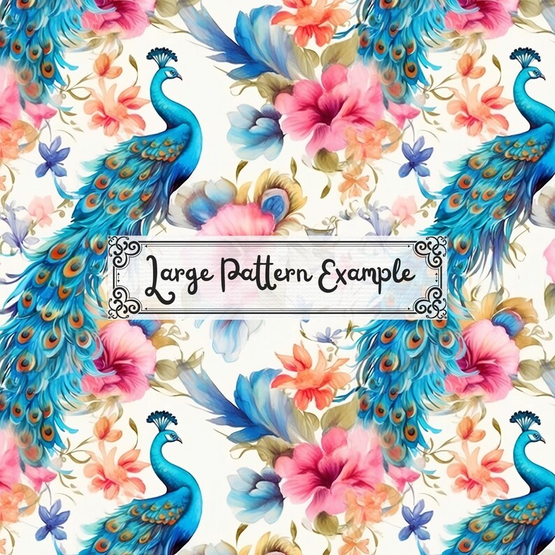 Peacock Digital Paper, Peacock Seamless Pattern, Peacock Prints ...