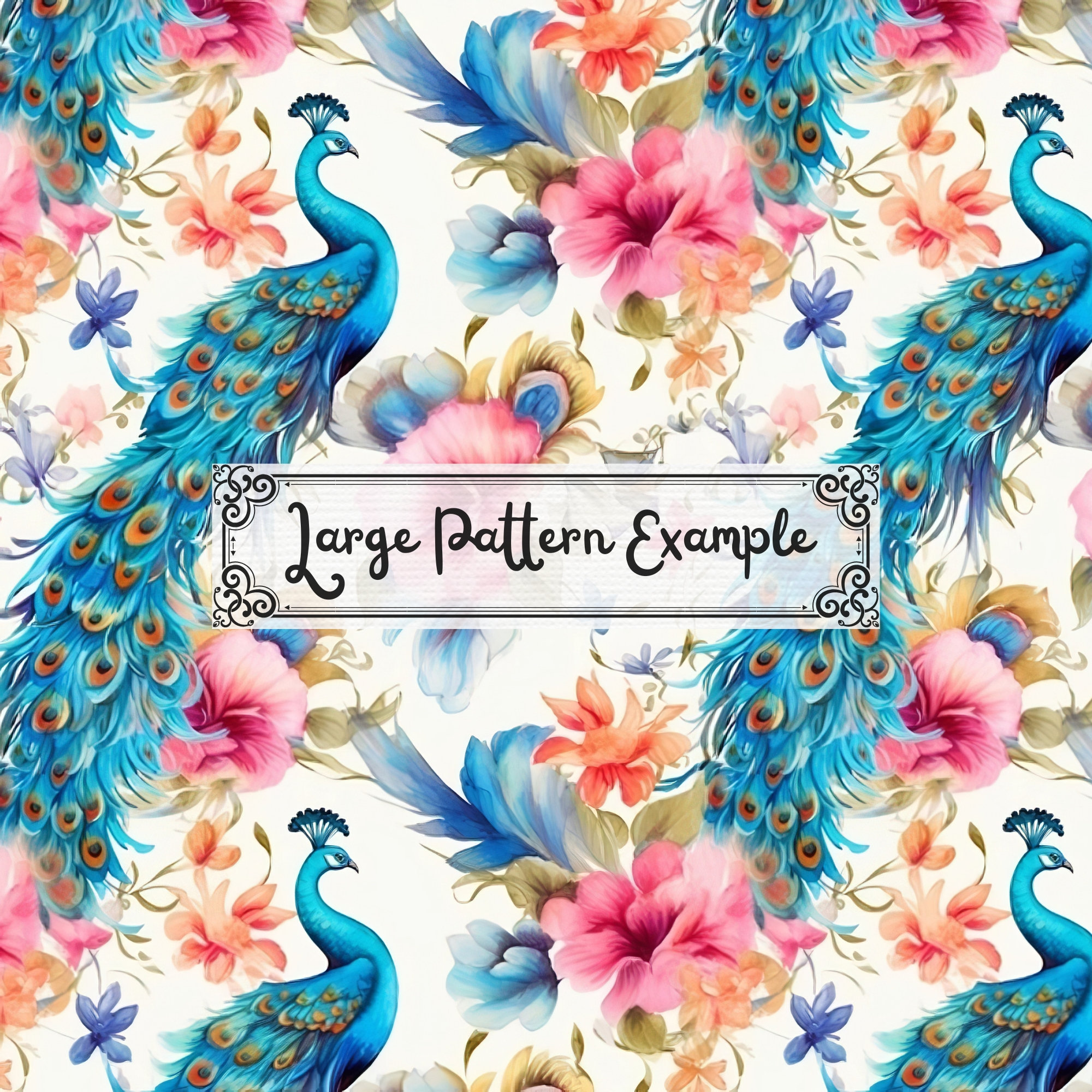 Peacock Digital Paper, Peacock Seamless Pattern, Peacock Prints ...