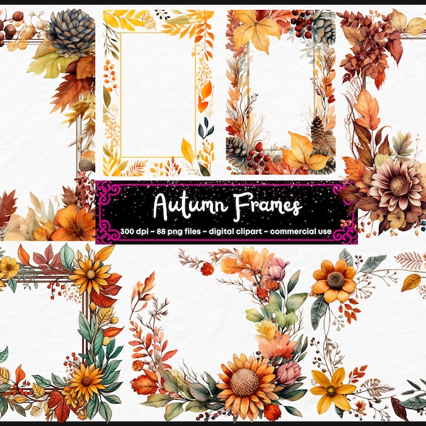 Fall Clipart - Etsy