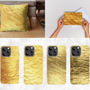 Gold Foil Seamless Digital Paper Bundle – 38 High-resolution Metallic ...