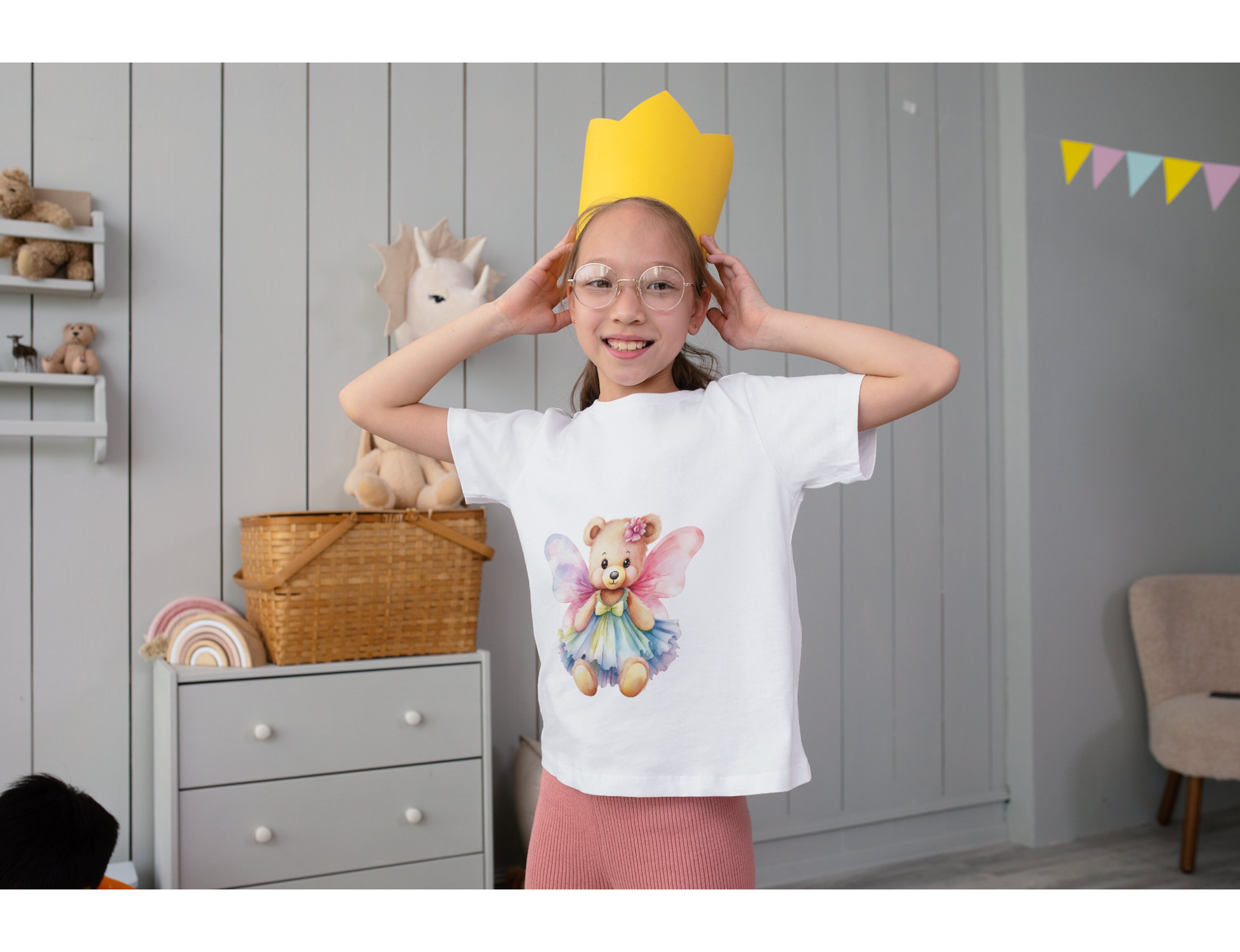 Watercolor Fairy Teddy Bear Teddy With Wings Fantasy - Etsy