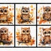 Autumn Cute Owl Watercolor Clipart Fall Animal Clipart PNG - Etsy