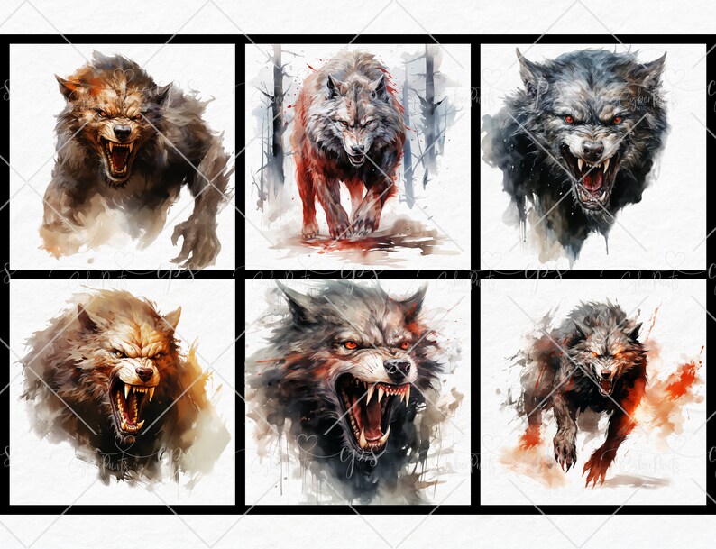 Werewolf Clipart, Werewolf Png, Wolf Clipart, Wolf Png, Halloween ...