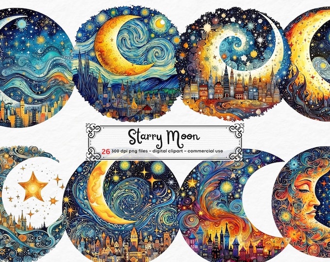 Jewel Moon Clipart, Clipart for Commercial Use, Transparent Pngs ...